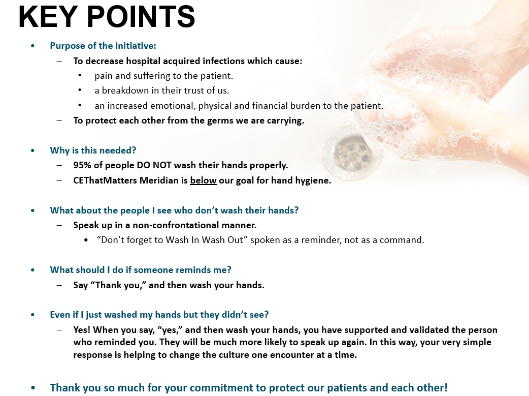 The Facts and Key Points - CE That Matters