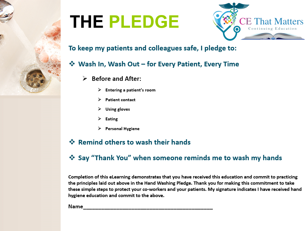 The Pledge - CE That Matters